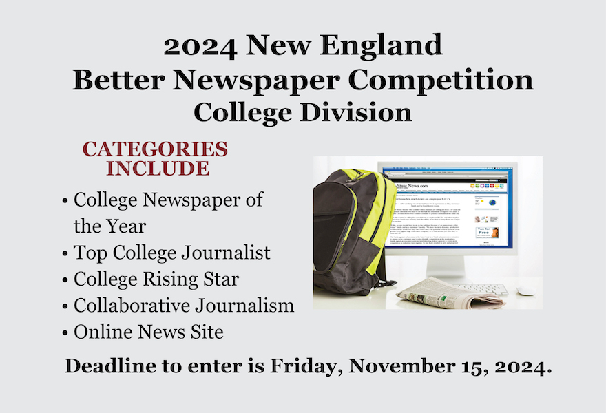 Get your school recognized in the 2024 New England Better Newspaper ...